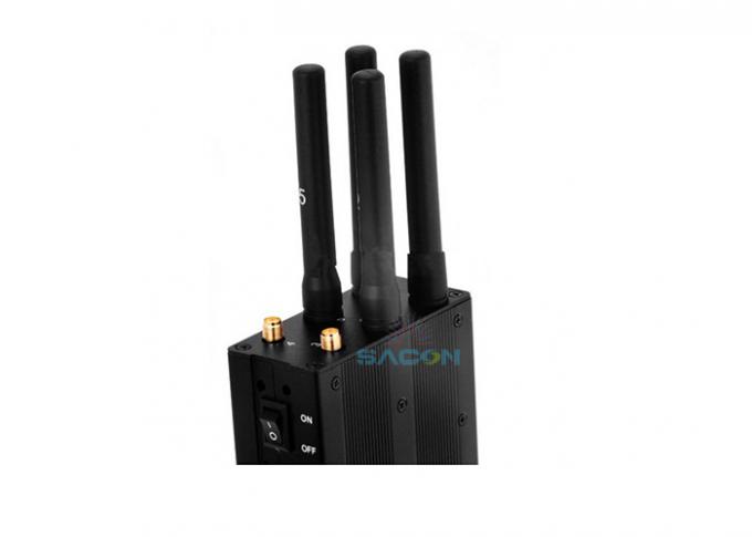 Light Weight Handheld Cell Phone Jammer 3 W With 7.4V / 4700mAh Battery