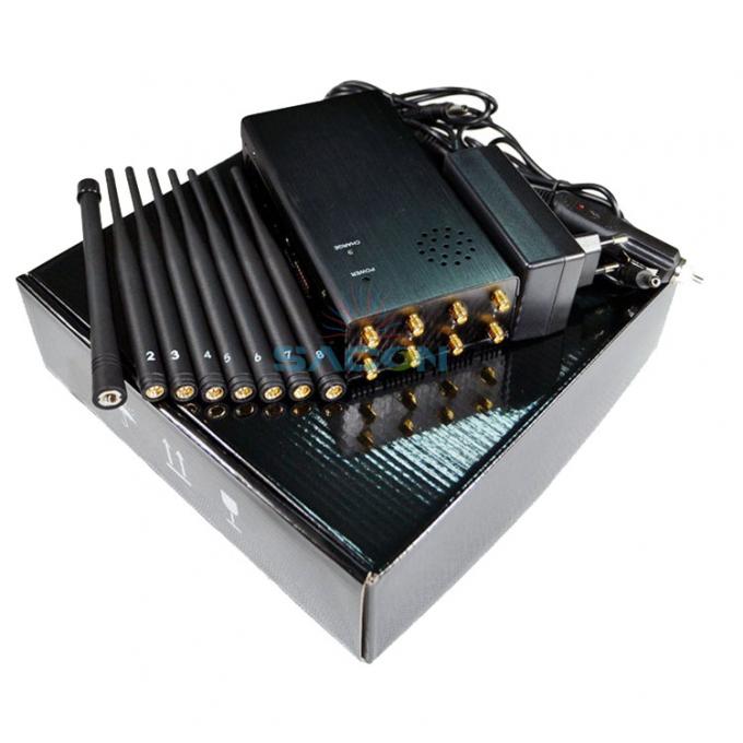 Portable WiFi 8 Bands 2G 3G 4G GPS Cell Signal Disruptor Mobile Signal ...