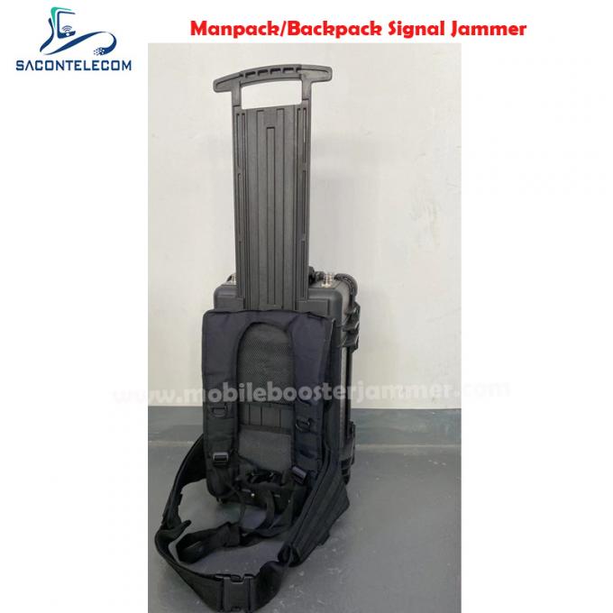Loack GPS 6 Channels Manpack Jammer 2G 3G 4G 5G 120w High Power Backpack