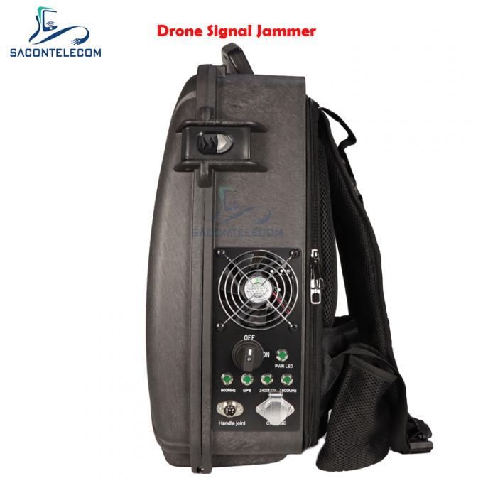 Backpack Drone Signal Blocker 900mhz 400mhz GPS WiFi Built In Battery
