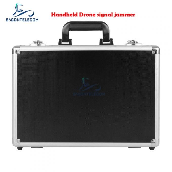70w Power UAV Signal Jammer Built In Antennas 800m Portable Drone ...