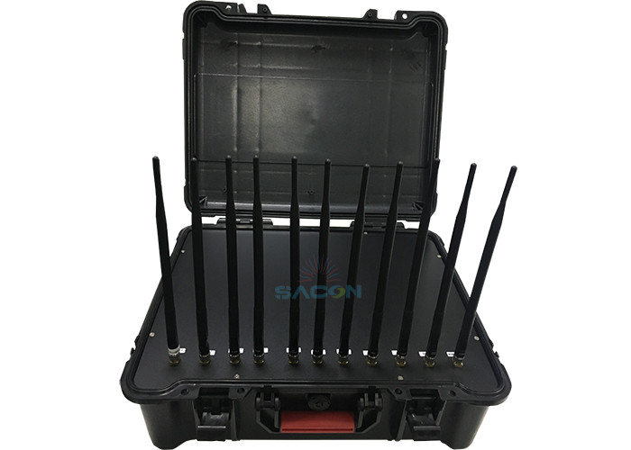 Handheld Box Manpack Jammer 11 Channels Antenna 55W High Power Built ...